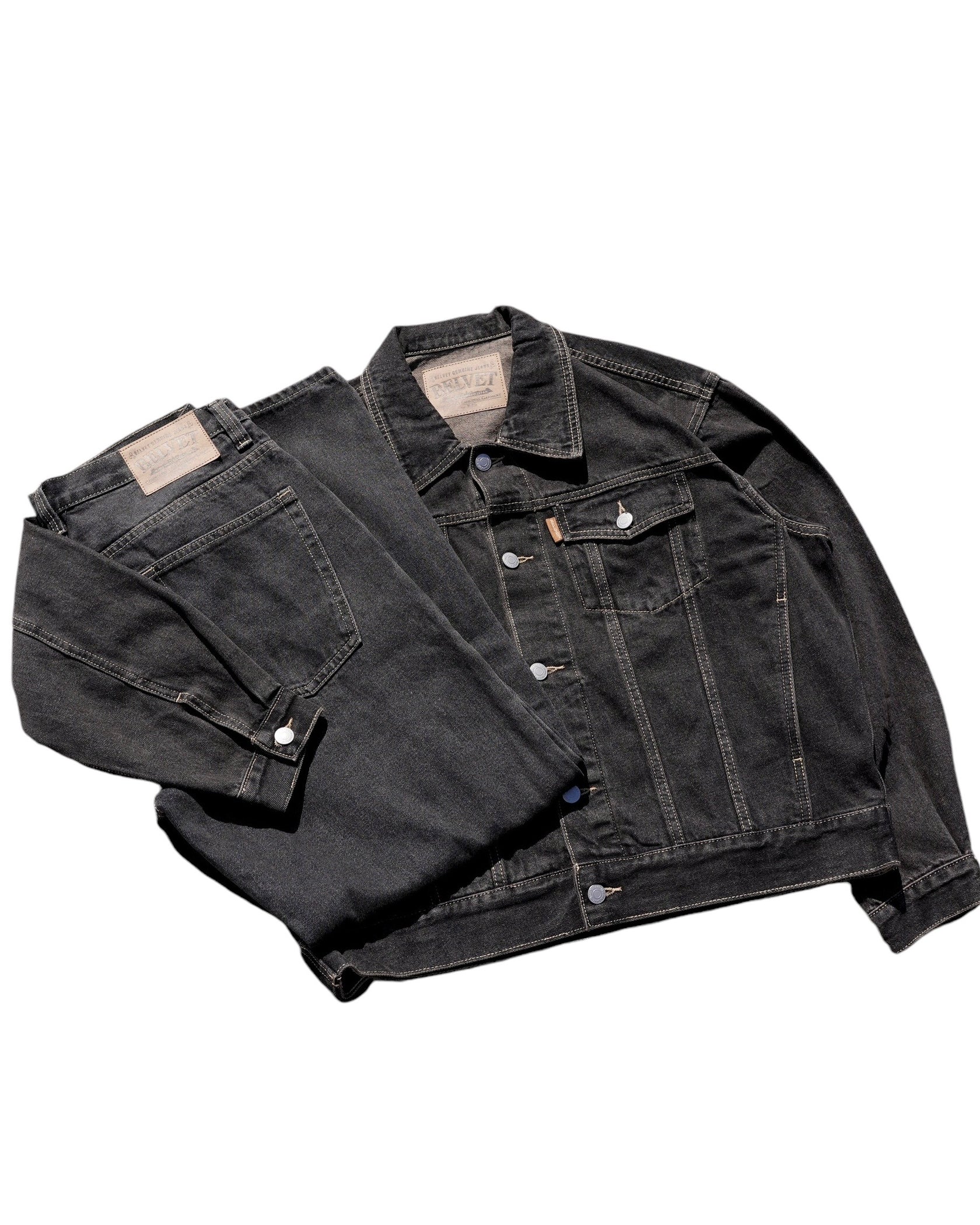 Washed Black Denim Set up / Jacket – BELVET